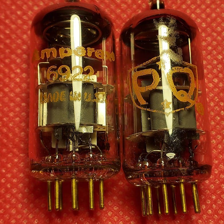 Amperex 6922 1969 Twin Set Ultra Rare. | Reverb