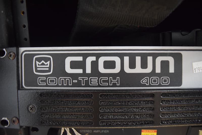 Crown Com-Tech 400 Professional Stereo Power Amplifier | Reverb