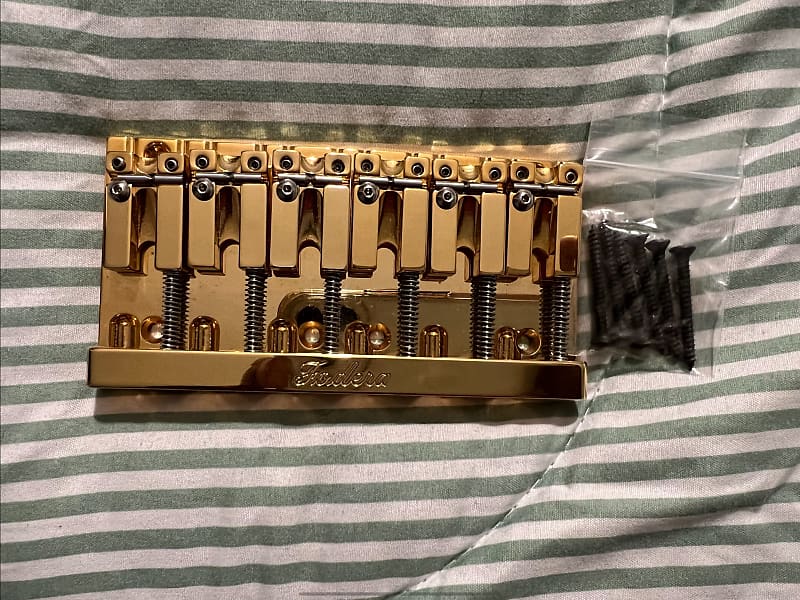Fodera 6 String Gold Bridge 19mm Spacing 2023 | Reverb
