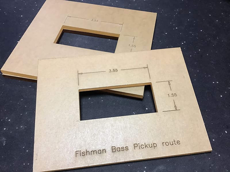 Fishman Fluence Route Template, clear acrylic, 1.5” x 3.5” | Reverb