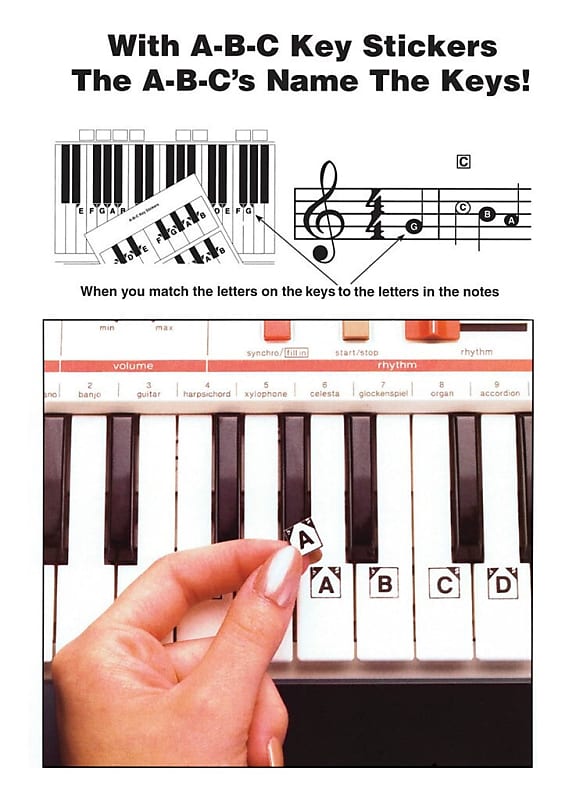 ABC KEYBOARD STICKERS | Reverb