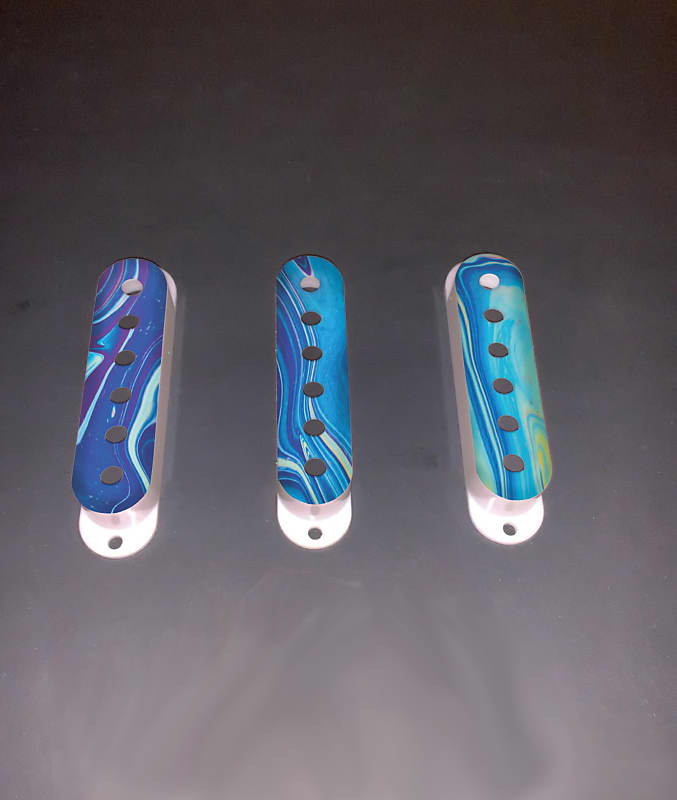 Psychedelic Strat Pickup Cover, SSS, HSS, HSH, HH, The Mumbo | Reverb