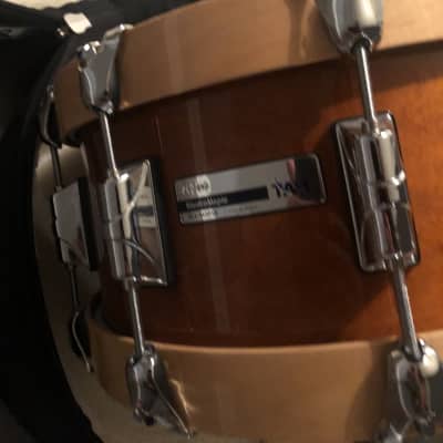 Taye Studio Maple Snare Drum in Java Burst with Natural wood | Reverb