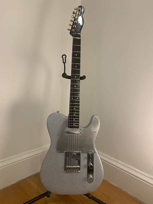 Unbranded telecaster 2000s - glitter sparkle silver | Reverb