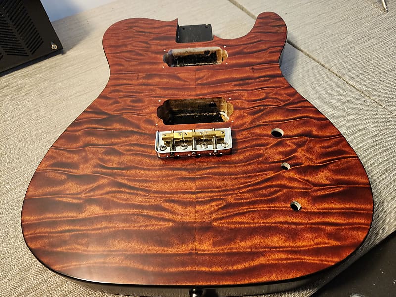Big D Guitars 5A Quilted Maple Telecaster Body | Reverb