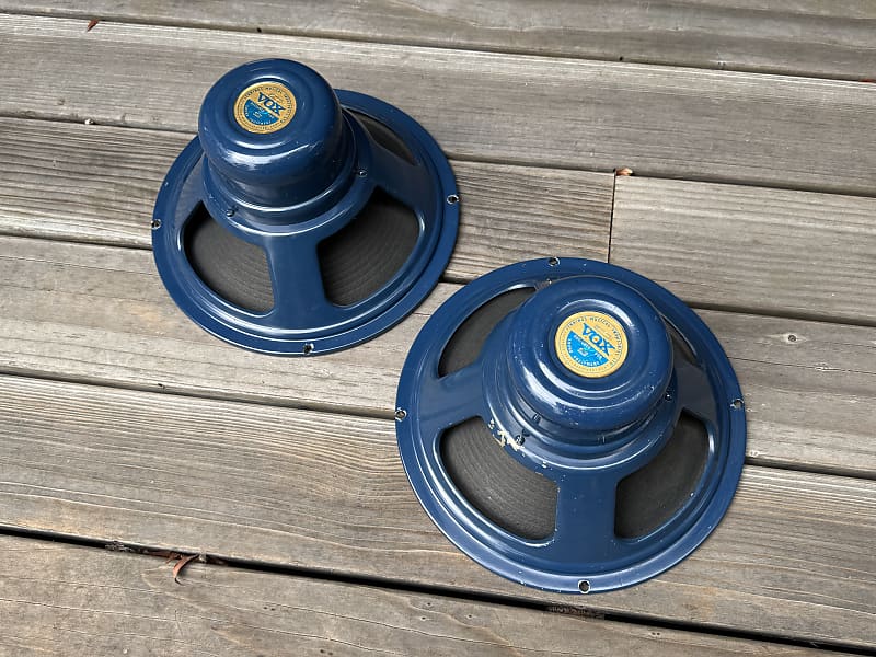 Vintage 1963 Celestion G12 T530 Blue Alnico Pair Vox-AC30 | Reverb
