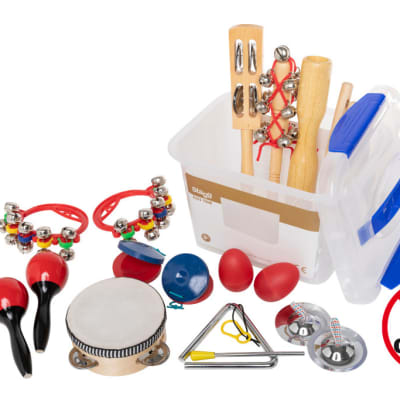 Stagg Children's Percussion Kit In Transparent Plastic Box | Reverb