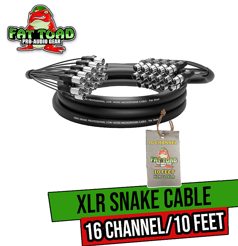 XLR Snake Cable (16 Channels) 10FT by FAT TOAD | Patch | Reverb