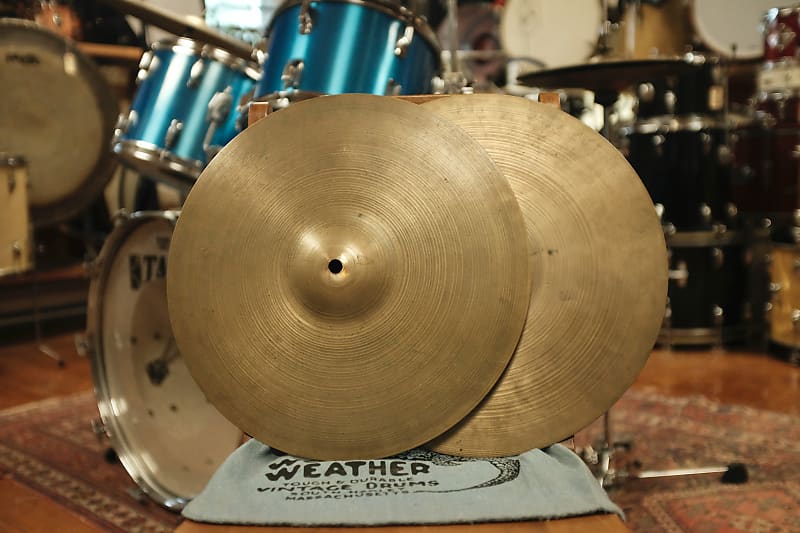 1960s A. Zildjian 14" Hi-Hats 783/885g | Reverb Australia