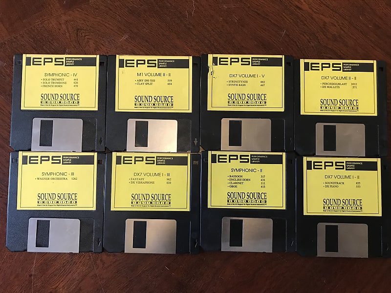 Ensoniq EPS - ASR Sample Disks - 8 quantity | Reverb UK