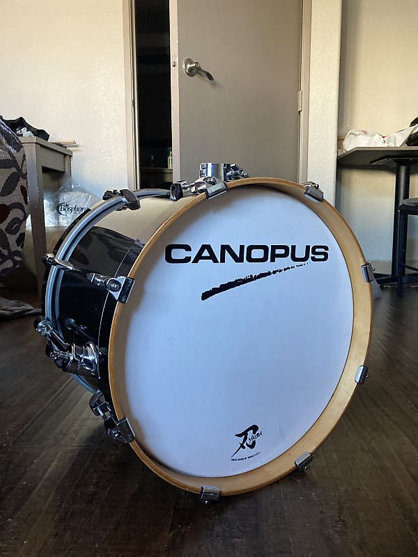18" Canopus Yaiba Bop Bass Drum 2019 - Ebony | Reverb