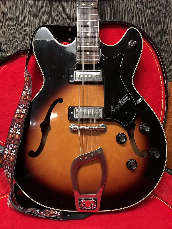 1967 Hagstrom Viking XII 12 String Sunburst Electric Guitar | Reverb