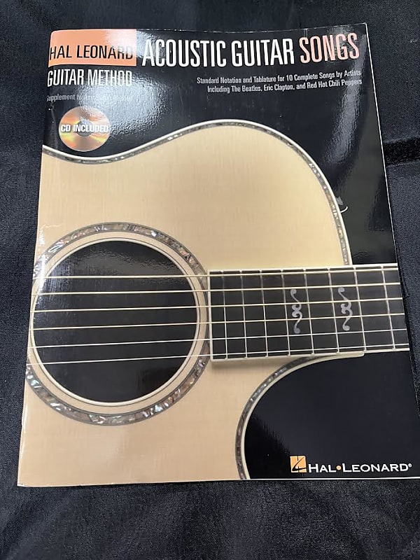 Acoustic Guitar Songs Guitar Method Book CD Included | Reverb