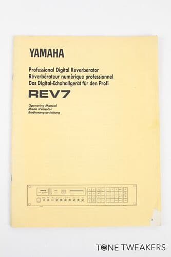 Yamaha Rev 7 Professional Digital Reverberator Owner Manual | Reverb
