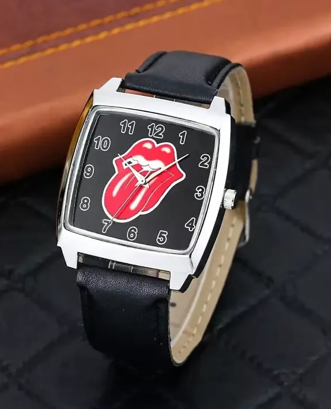 Rolling Stones Watch - Black Band | Reverb