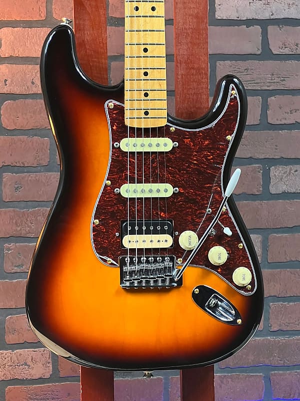 1994 Fender Standard Strat HSS, Maple Neck, BSB, Dimarzio, | Reverb