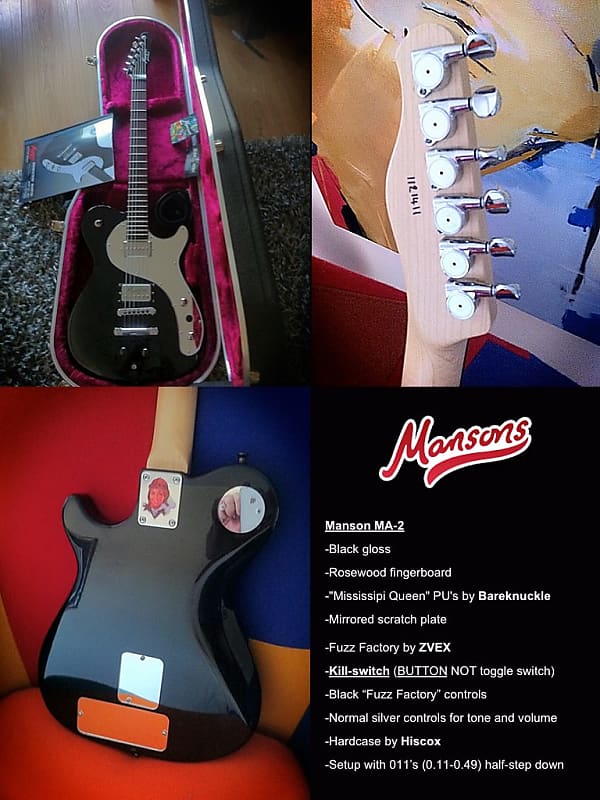 Manson MA-2 - Black Gloss | Reverb