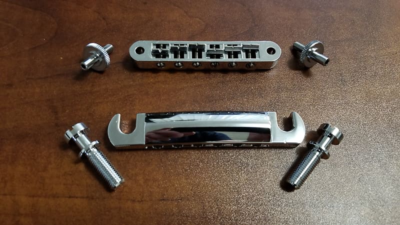 Gibson Tune-O-Matic Bridge & Tailpiece (Chrome) | Reverb