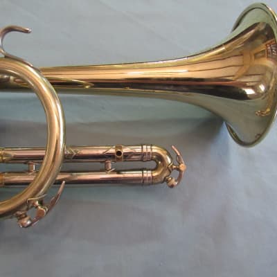 Holton Model 28 1950 Pro Cornet - Delacquered polished brass | Reverb