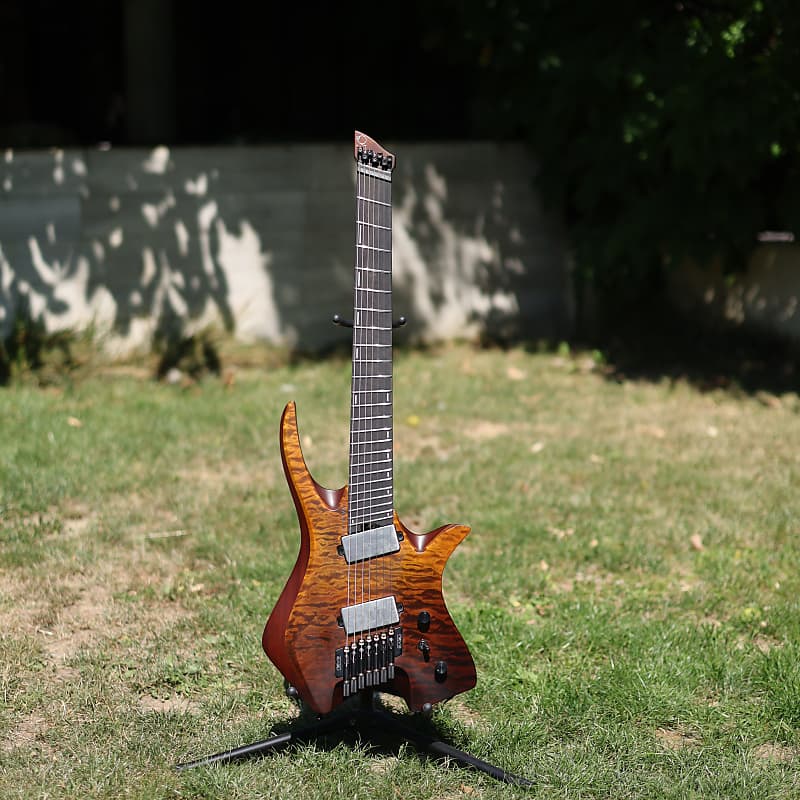 Valravn Headless 7 string 2022 Natural Finish | Reverb