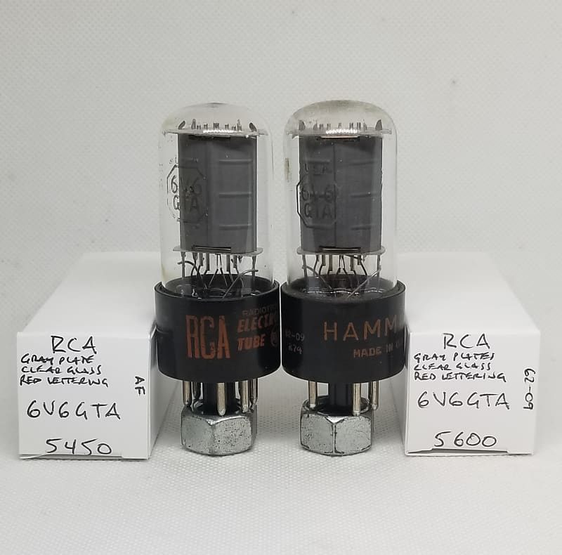 RCA 6V6GTA Well Matched Pair (2.6%) NOS 6V6 | Reverb