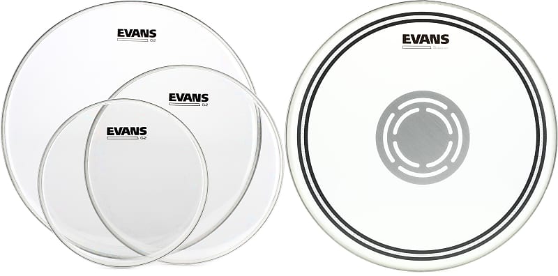 Evans G2 Clear 3-piece Tom Pack - 10/12/16 inch Bundle with | Reverb