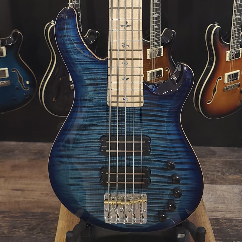 PRS Grainger 5-String Bass Guitar 10-Top Cobalt Blue #086 | Reverb