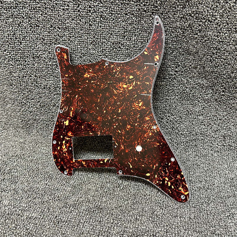 Stratocaster Style Pickguard Single Humbucker - Tortoiseshell | Reverb