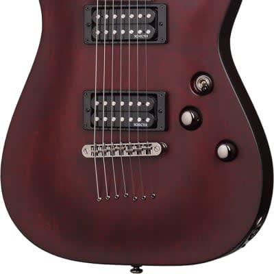 Schecter OMEN 7 String Electric Guitar Walnut Satin | Reverb Canada
