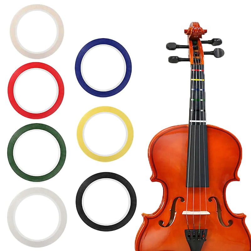 7 Rolls Violin Fingerboard Tapes, Violin Finger Guide | Reverb
