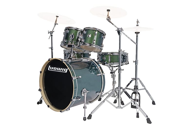 Ludwig Element Evolution 6pc Drum Set Emerald Sparkle | Reverb