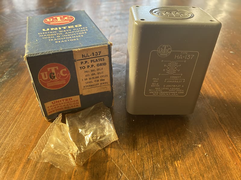 UTC HA137 Interstage or bridging input transformer 1960s NOS | Reverb