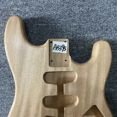 Solid Mahogany Wood Stratocaster Strat Style Guitar Body DIY | Reverb