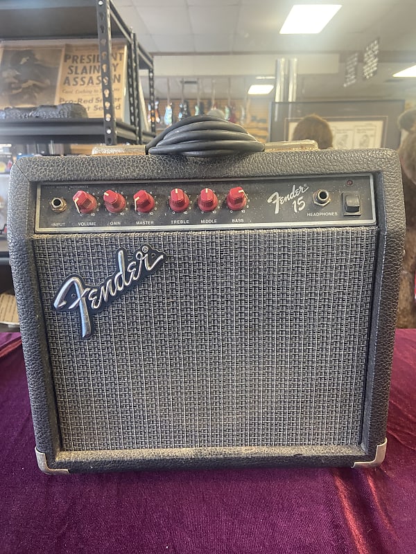 Fender Model Fender 15 "Vintage Red Knobs" | Reverb