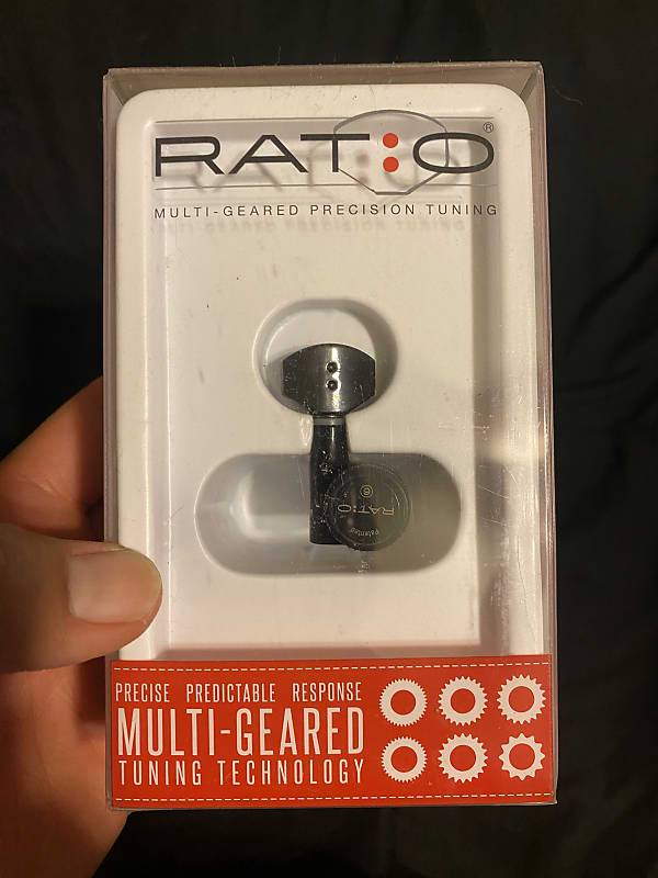 Graph Tech Ratio Locking Tuners 6 in line - Black | Reverb