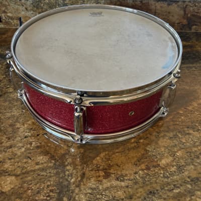 Made In Japan No Markings 5 X 14 Snare Drum Vintage Red | Reverb