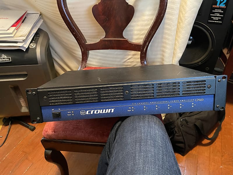 crown cp660 power amplifier black | Reverb