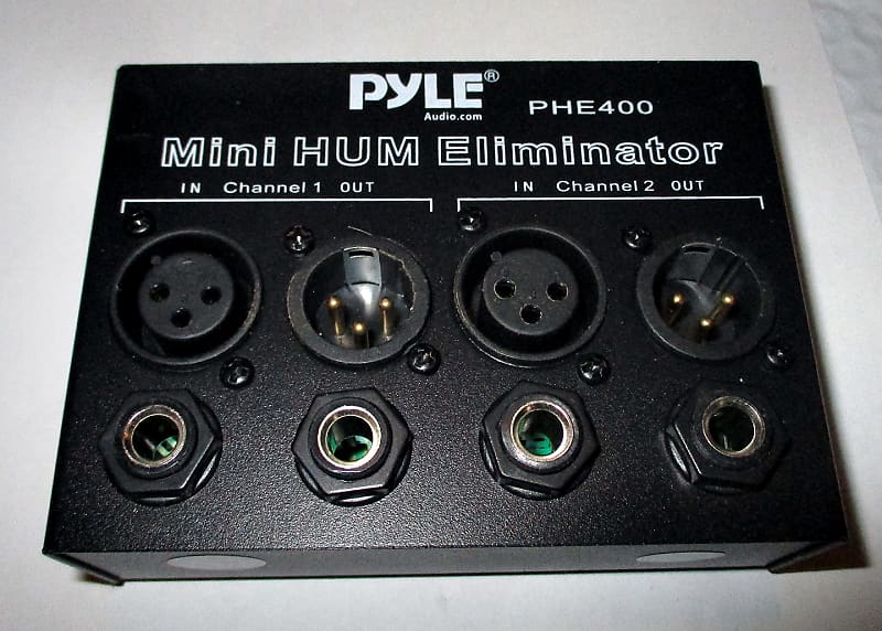 Pyle PHE400 2 Channel Mini Hum Eliminator DI Box 2020 Black | Reverb