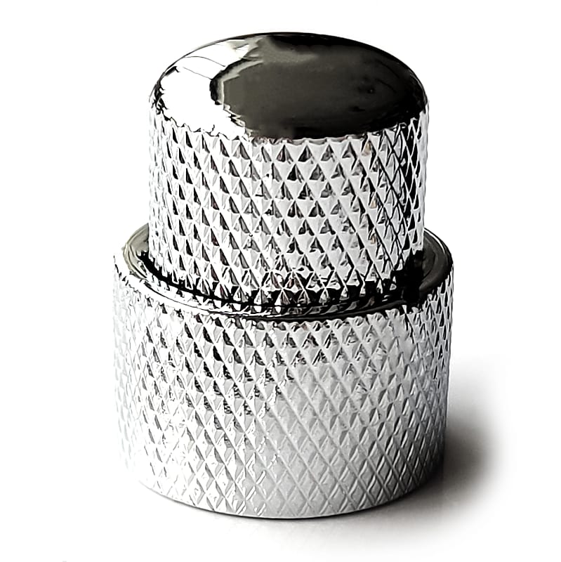 Dual Concentric Metal Control Knobs - Chrome | Reverb UK