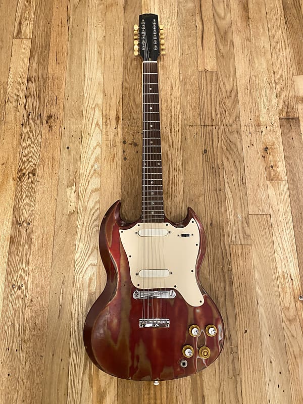 Gibson Melody Maker 12 String 1968 Sparkling Burgundy | Reverb