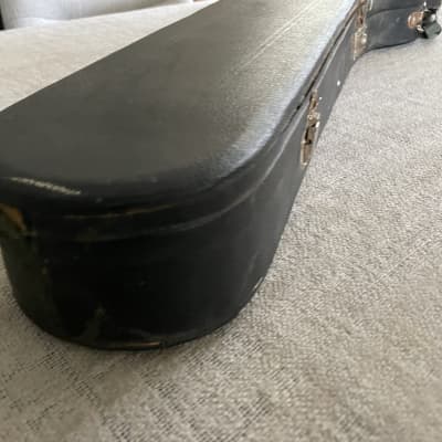 Vintage 1960’s Teisco Offset Guitar Case Black w Green | Reverb UK