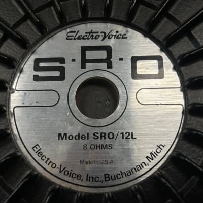 Electro-Voice EV SRO 12L Vintage 12" Speaker - Black/Silver | Reverb