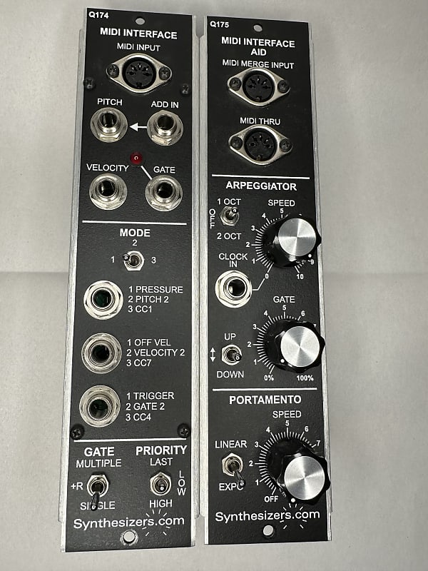 Synthesizers.com Q174 MIDI Interface + Q175 MIDI Interface | Reverb