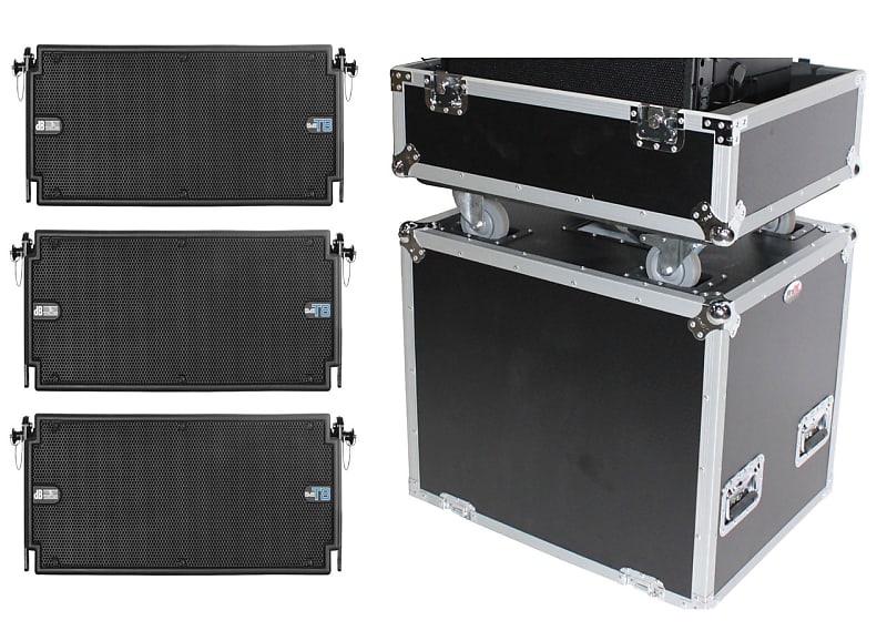 3x DB Technologies DVA T8 3-Way 8" Active Line Array 1400W + | Reverb