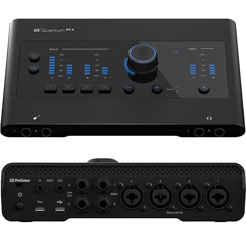 PRESONUS QUANTUM ES4 Desktop 4x4 USB-C Audio Interface with | Reverb