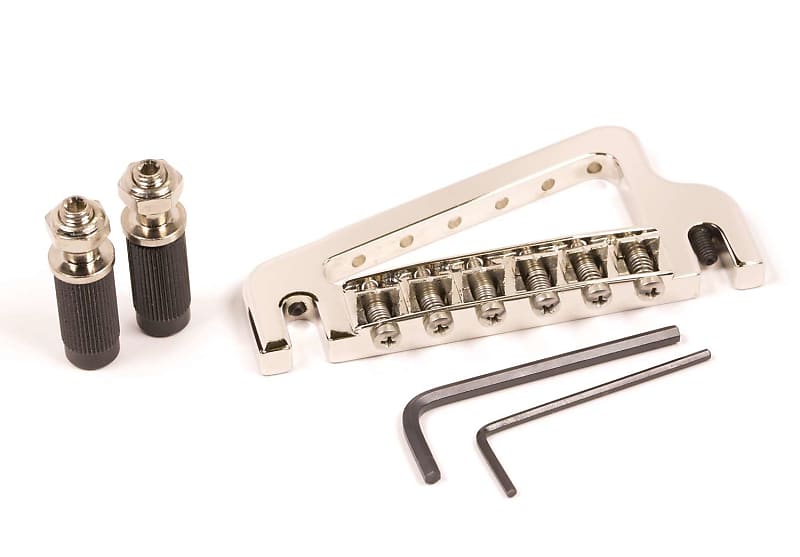 Hipshot BabyGrand Nickel 6 string fixed bridge - 43100N | Reverb