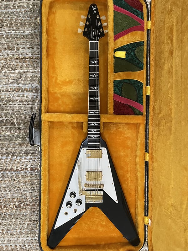 Gibson Murphy Lab Custom Shop 1969 Flying V Ebony | Reverb