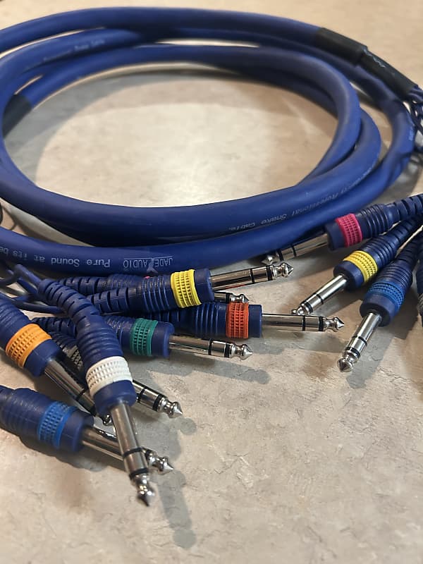 Jade Audio 10 ft 8 channel balanced cable snake 2010 - Blue | Reverb