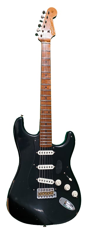 Fender CS Strat Roasted Poblano MN Black | Reverb