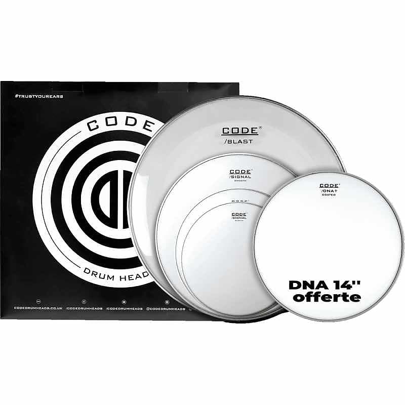 CODE DRUMHEADS FPSIGSMOR Full Pack - Smooth Rock 10" 12" 16" | Reverb